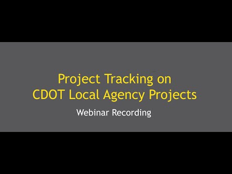 Project Tracking on CDOT LA Projects