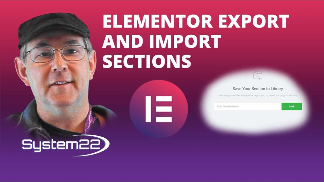 Elementor Export And Import Sections 👍👈
