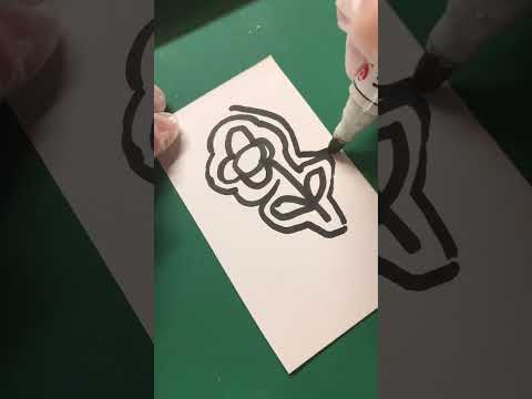Cool flower #satisfying #art #drawing #satisfyingvideo #satisfyingdrawing
