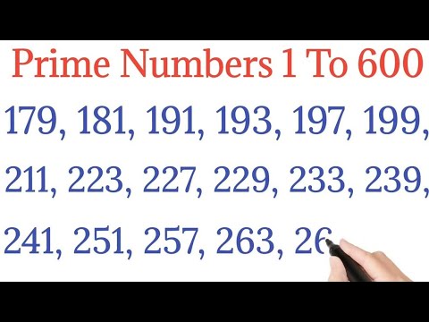 V-01 | prime numbers between 1 to 600 | list of prime numbers 1-600 | prime numbers 1 to 600