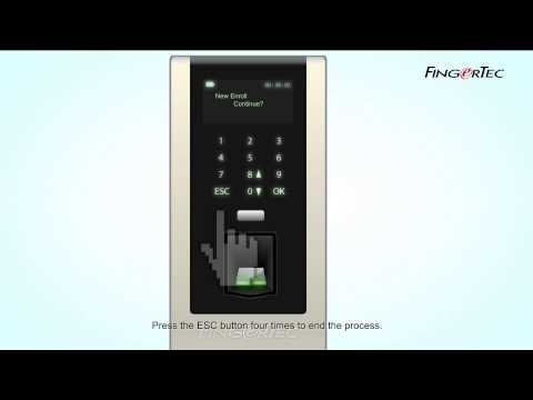 Keylock 7700 - Enrollment and Verification of Administrator by Using Fingerprint