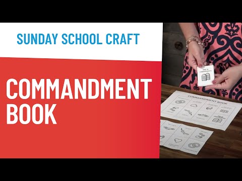 Commandment Book Craft for The Ten Commandments
