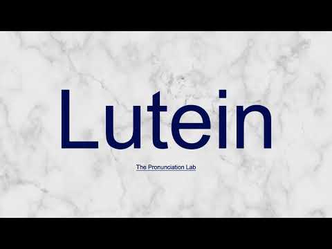 Lutein Pronunciation: How to Say Lutein | How to Pronounce Lutein?#pronunciation
