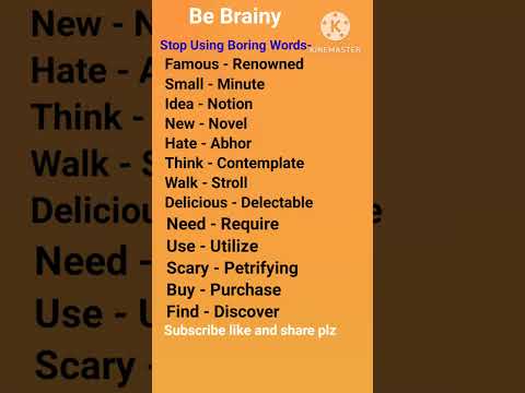 #Stop using Boring Words#Learn Better Alternatives#Don't be a word Bore##ytshorts#viral#shorts#