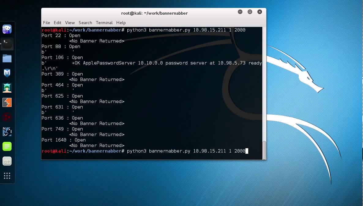 Python: Port Banner Nabber