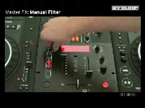 English: Overview of the Reloop IQ2+ DJ mixer