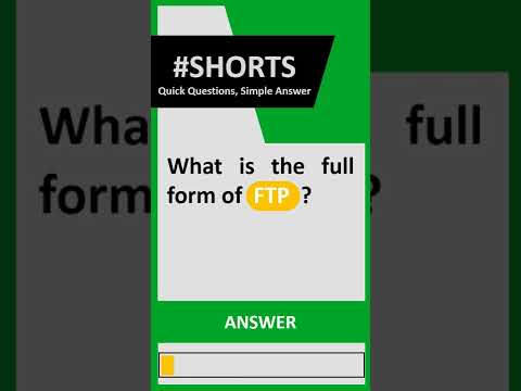 What is the full form of FTP ? | Quiz Mount #shorts