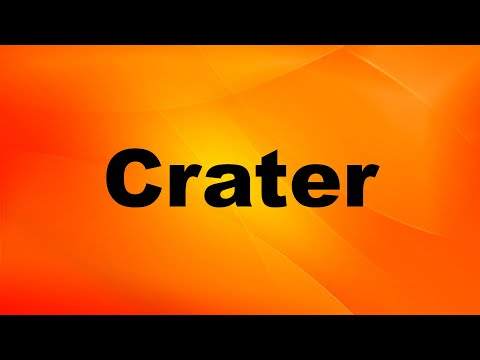 Volcanic Crater Definition