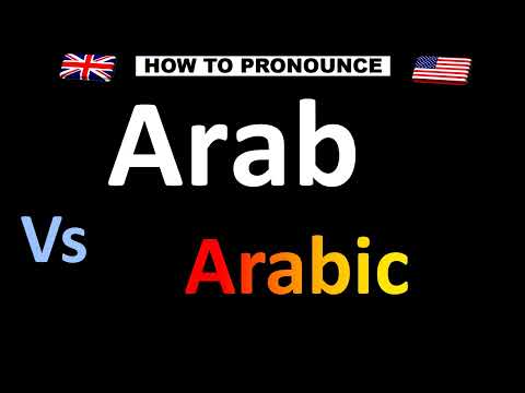 How to Pronounce Arab VS. Arabic (Correctly!)