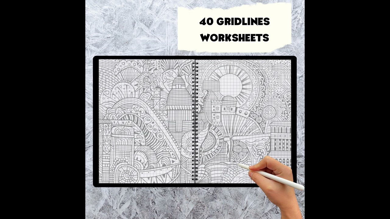 Beginner-Friendly Zentangle Patterns | Easy Printable Step-by-Step Worksheets