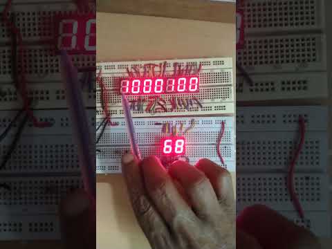 POSITIONAL WEIGHT OF SEVEN BITS BINARY NUMBER FOR DECIMAL - 68