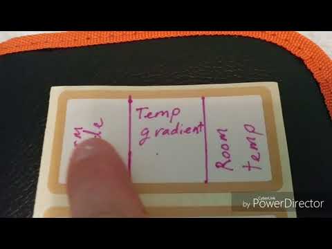 Temperature gradient