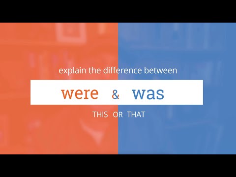 When To Use "Was" And "Were" (If It Was Unclear)