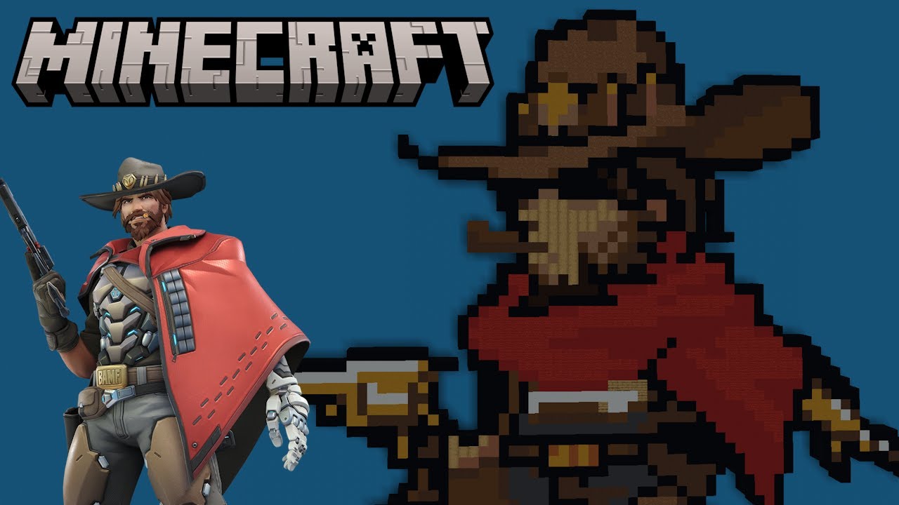 Minecraft Pixel Art Tutorial Cassidy Overwatch