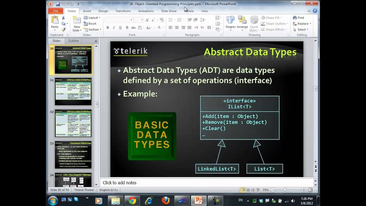 Object-Oriented Programming Principles (2012)