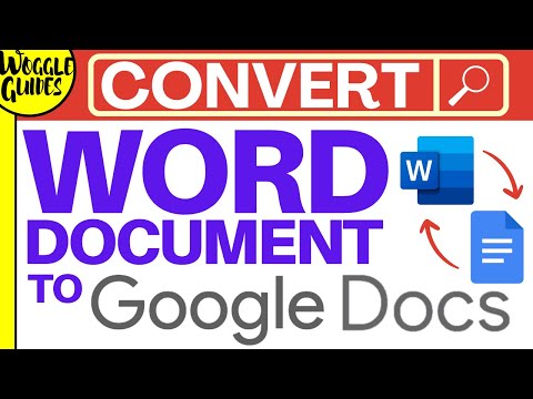 How to convert a Word document to a Google Doc