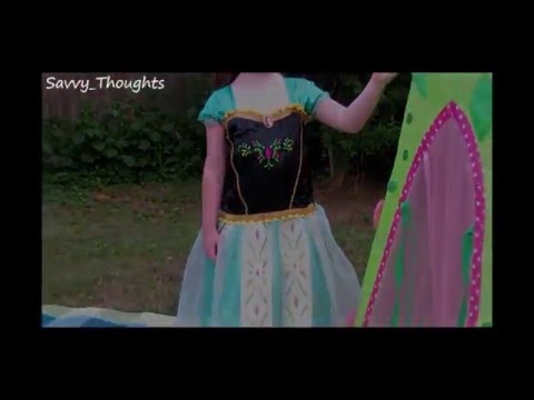 CosplayDiy Girl's Deluxe Frozen Anna Coronation Gown