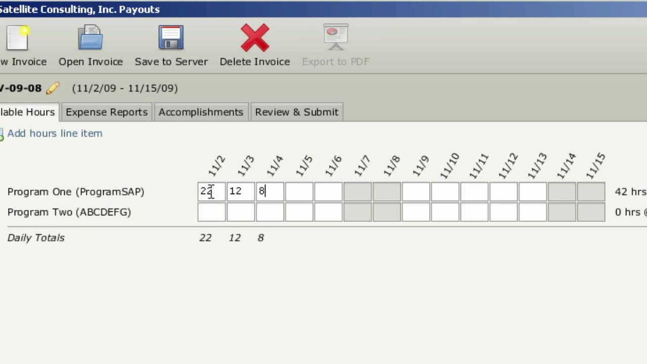 SCI Payouts Tutorials: Add Billable Hours