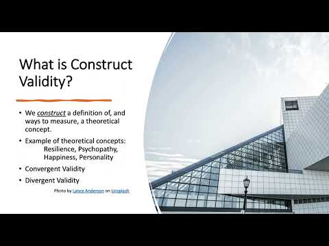 What is Construct Validity? NCE prep