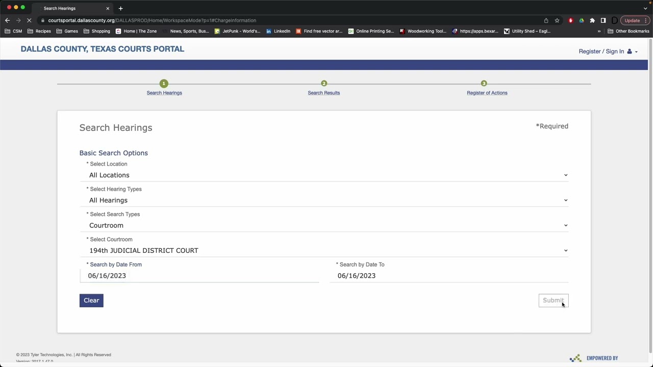 Dallas County Portal Demonstration