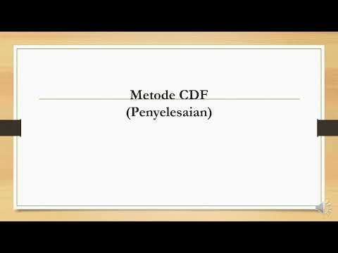 Metode CDF
