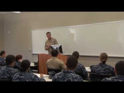 Rear Adm. Buck Visits with San Diego Sailors