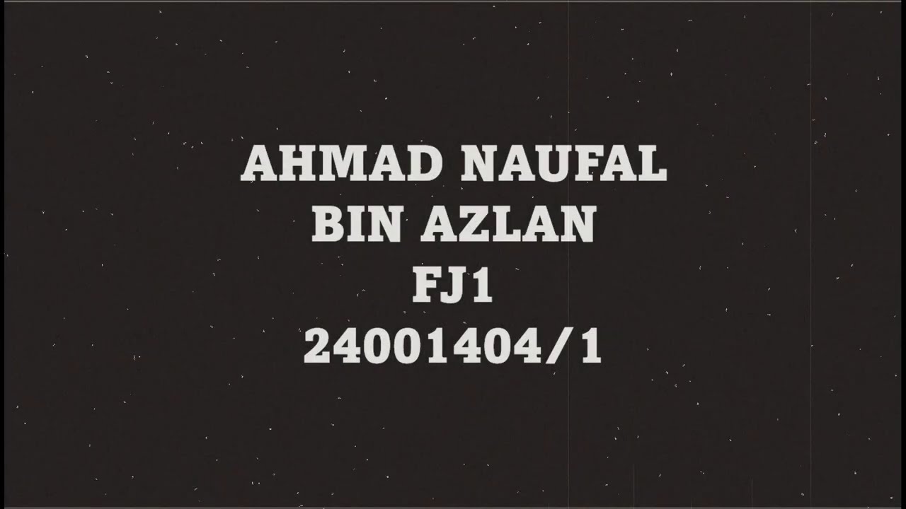 AHMAD NAUFAL 24001404, BCS - VIDEO RESUME