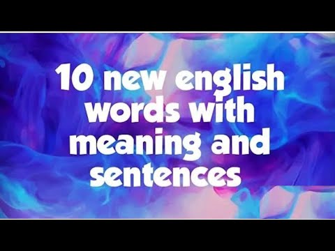 10 new English words with meaning _ Daily used English words with meaning_ new English words