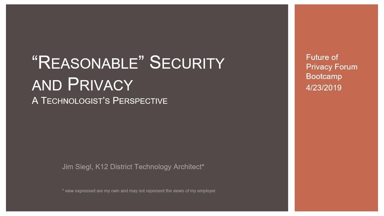 Security 101 for EdTech