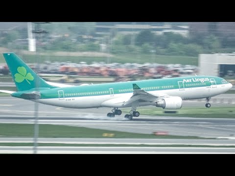 4K | HEAVY Aircraft Landings at Toronto Pearson Airport | PlaneSpotting | CYYZ/YYZ | Rwy 24R