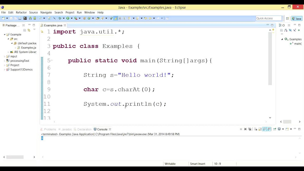 Java Tips: String Method Chart