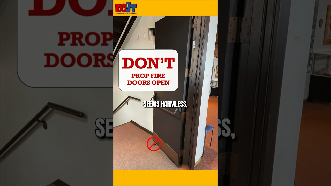 Why Propping Open Fire Doors is Dangerous and Non-Complian