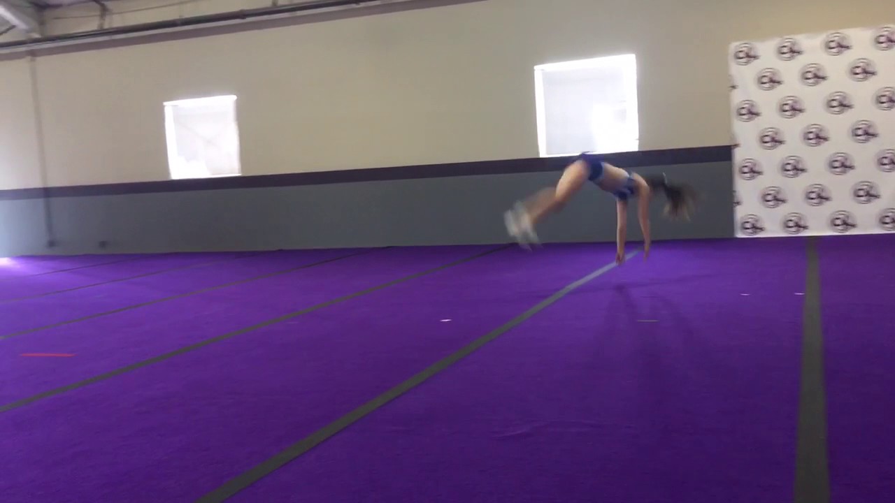 CheerXperience Tumbling: Round Off Back Handspring Whip to Back Handspring Layout