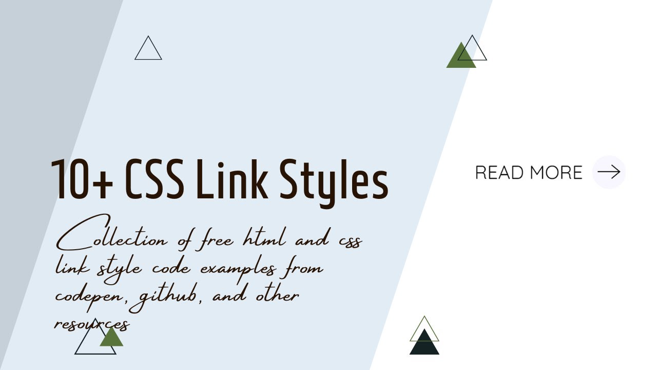 10+ CSS  Link Styles