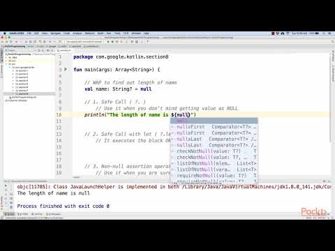 Learn Learn Kotlin Programming Handling Null Values| packtpub com - Mind Luster