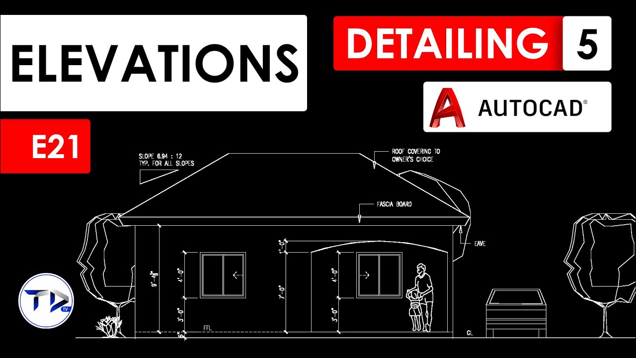 DETAILING Part 5 - (Elevation Views) in AutoCAD Architecture 2023