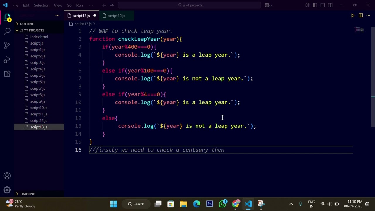 JavaScript Program to Check Leap Year | Beginner Tutorial