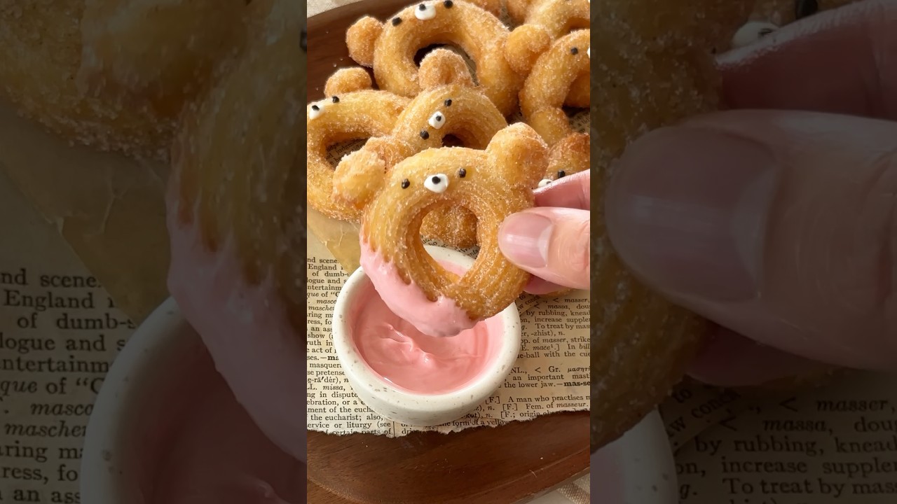 I made mini bear churros! #churros