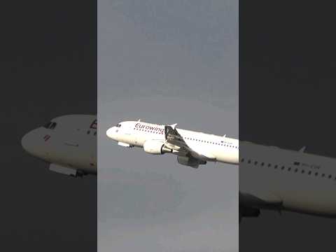 Eurowings A320 (9H-EUR) leaving Düsseldorf Airport on its way to Valencia. #aviation #planespotting