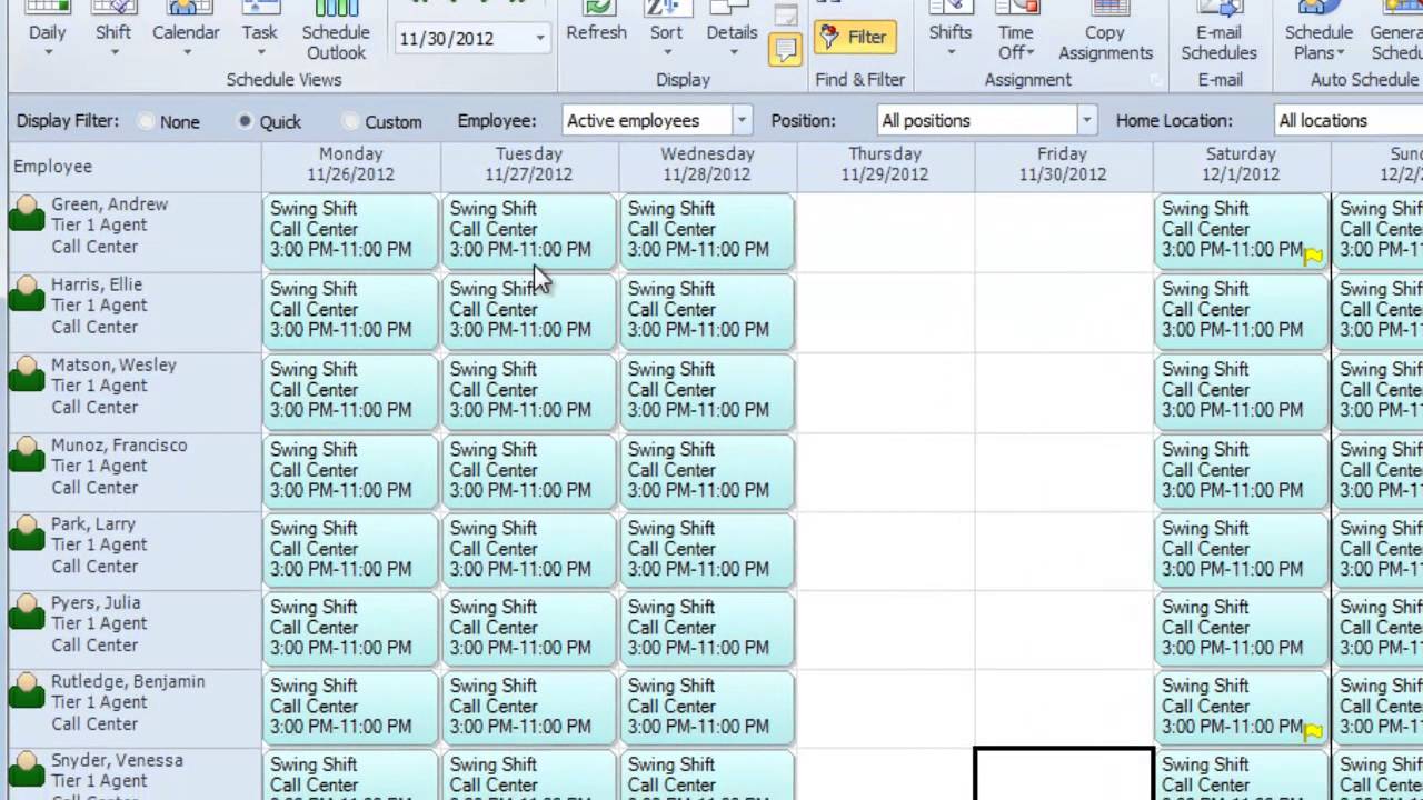 Snap Schedule Employee Scheduling Software Video - Drag & Drop Scheduling