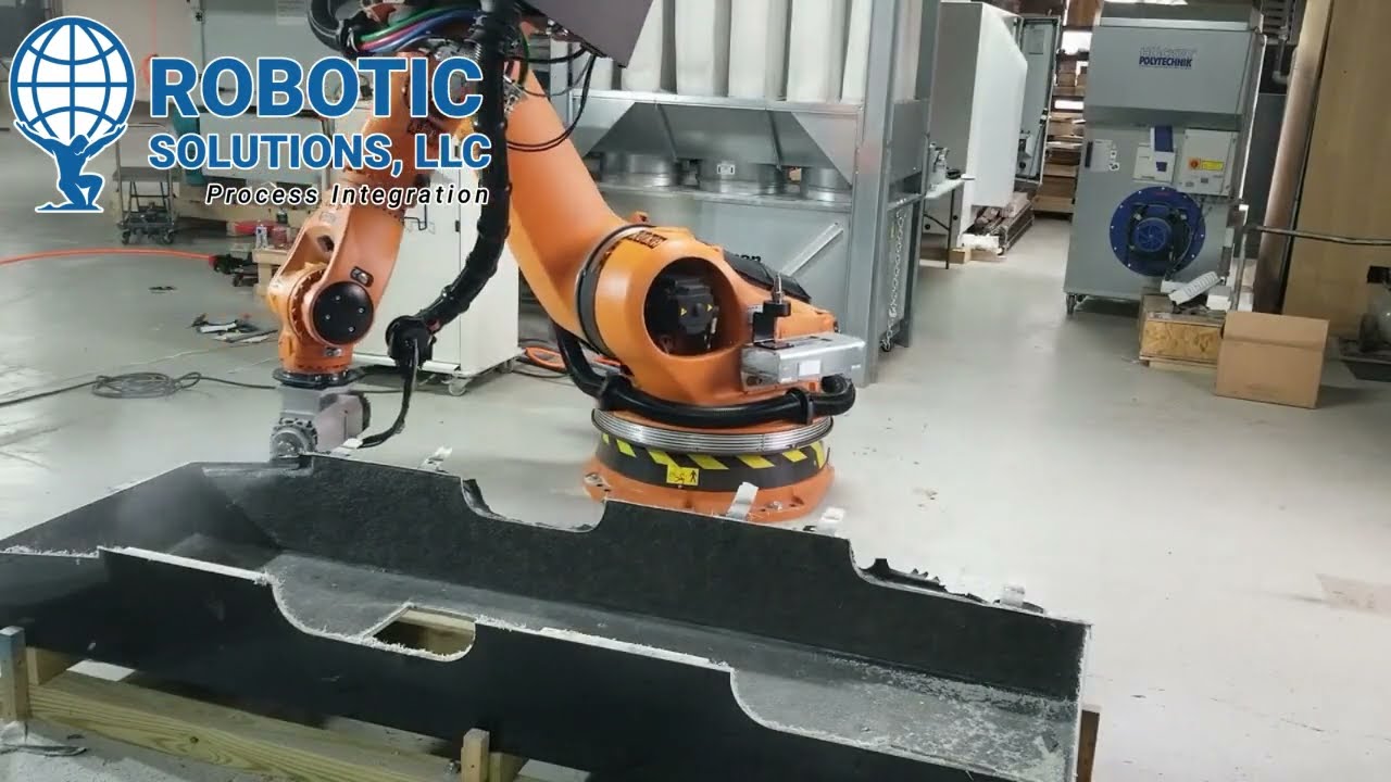 Robotic Solutions Highlight Reel - KUKA Fiberglass Milling Robot