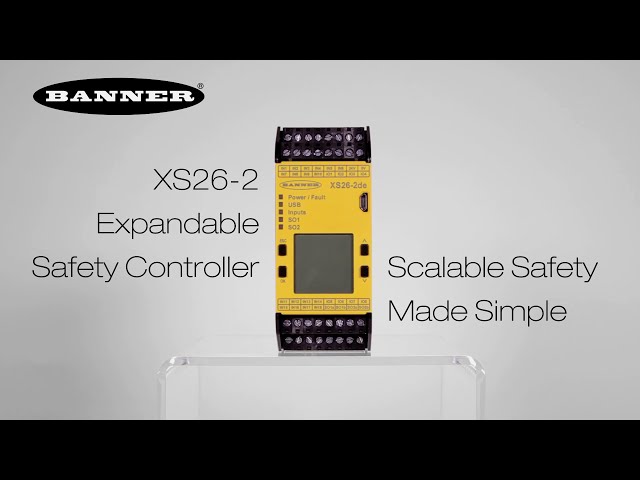 Safety Controller - Banner XS26 Series Expandable Safety Controller ...