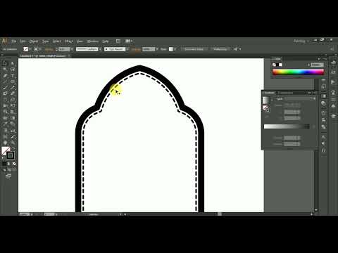 vector Islamic shape design tutorial speed art