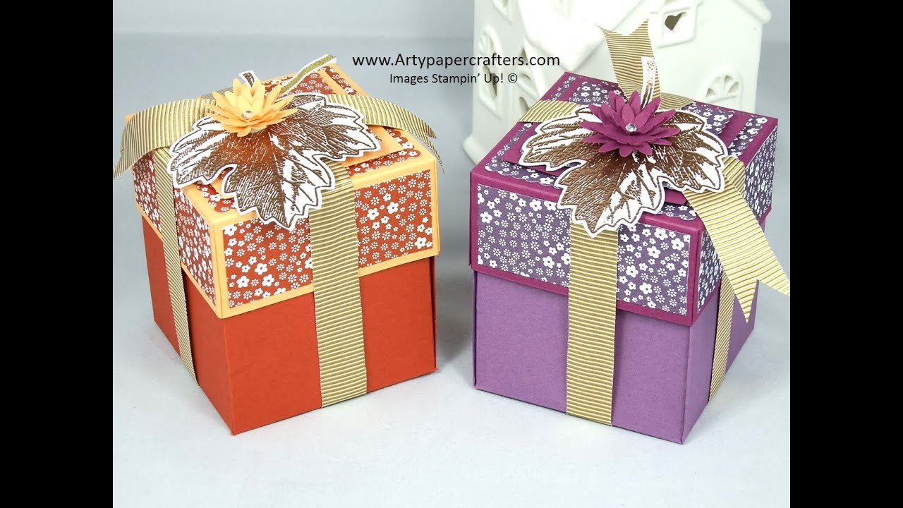 EASY EXPLOSION GIFT BOX - SandraR UK Stampin' Up! Demonstrator Independent
