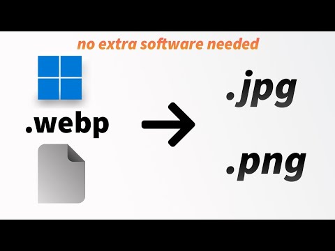 Convert webp to jpg or png | No extra software needed | 4K