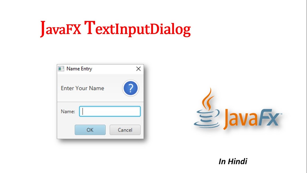 JavaFX Tutorial | TextInputDialog