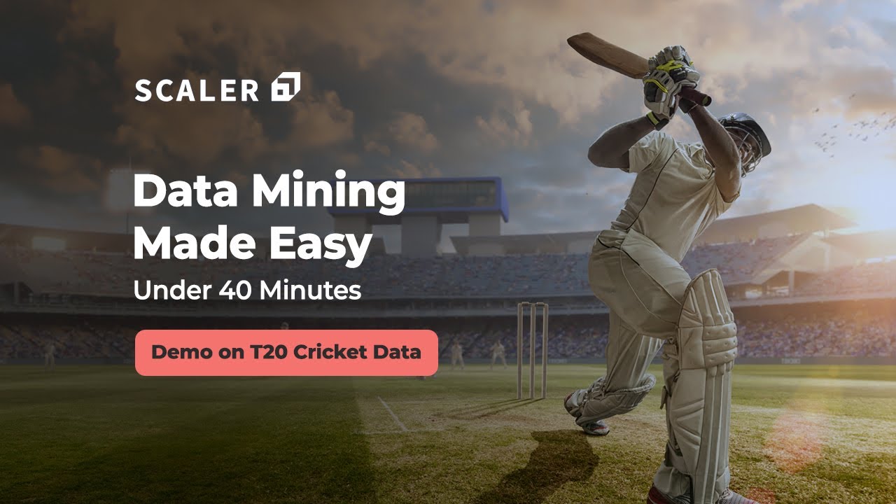 Data Mining on T20 Cricket Data | Exclusive Data Mining Project for Beginners (A-Z)