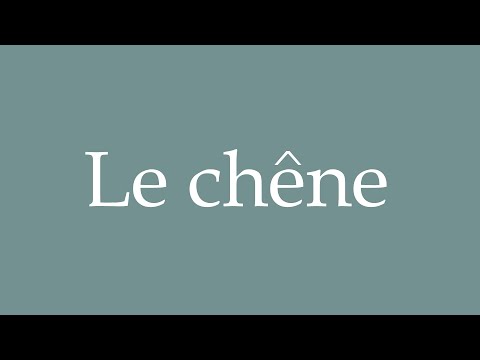 How to Pronounce ''Le chêne'' (Oak) Correctly in French