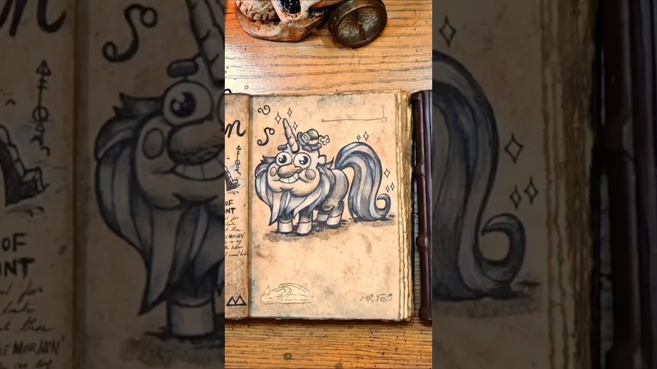 How I recreated Gravity Falls Journal 3 speed drawing #gravityfalls #billcipher #bookofbill
