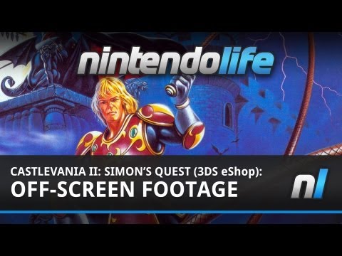Castlevania II: Simon's Quest (3DS eShop) Off-Screen Footage (Japanese Version)